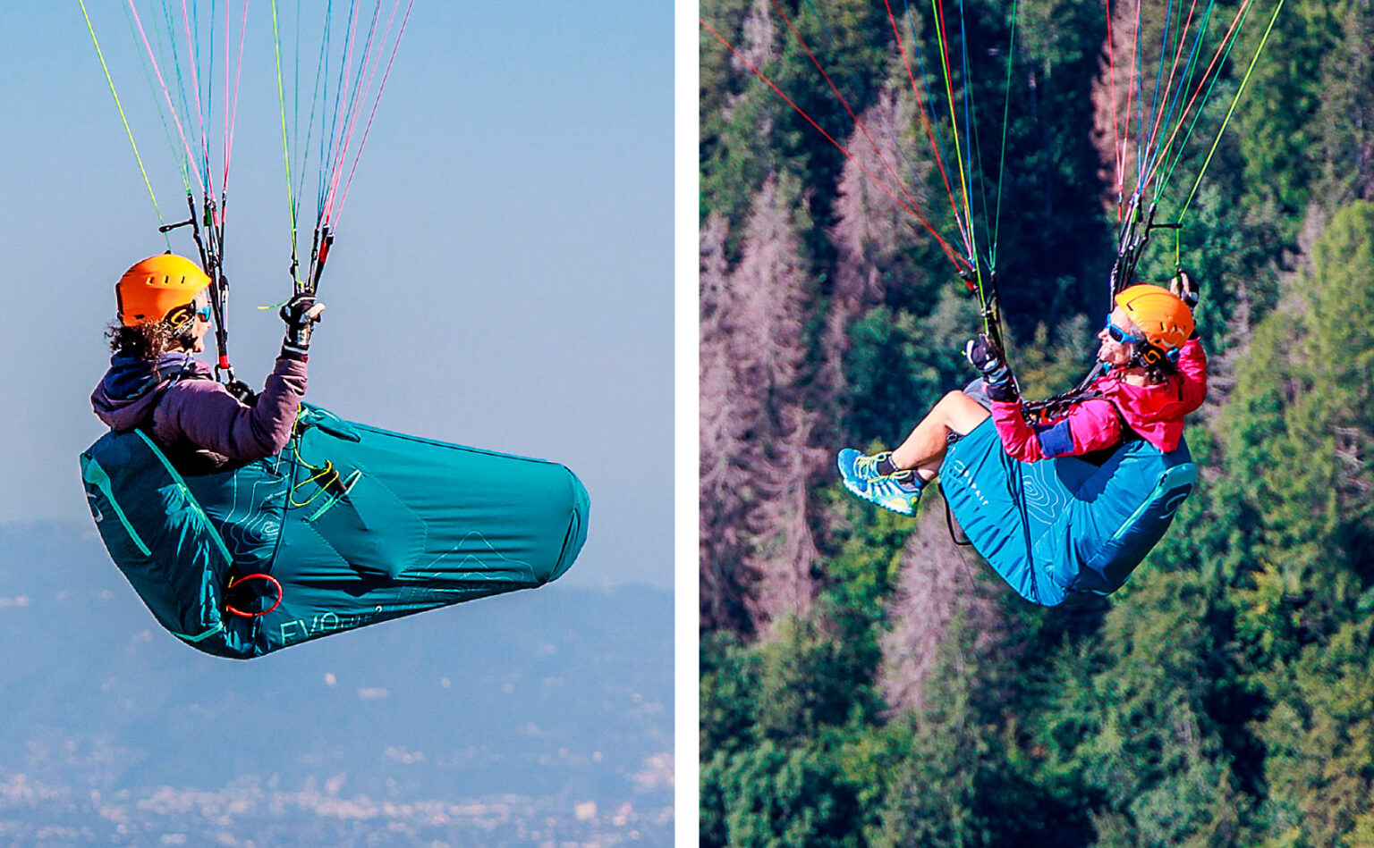 Modular harness systems for paragliding